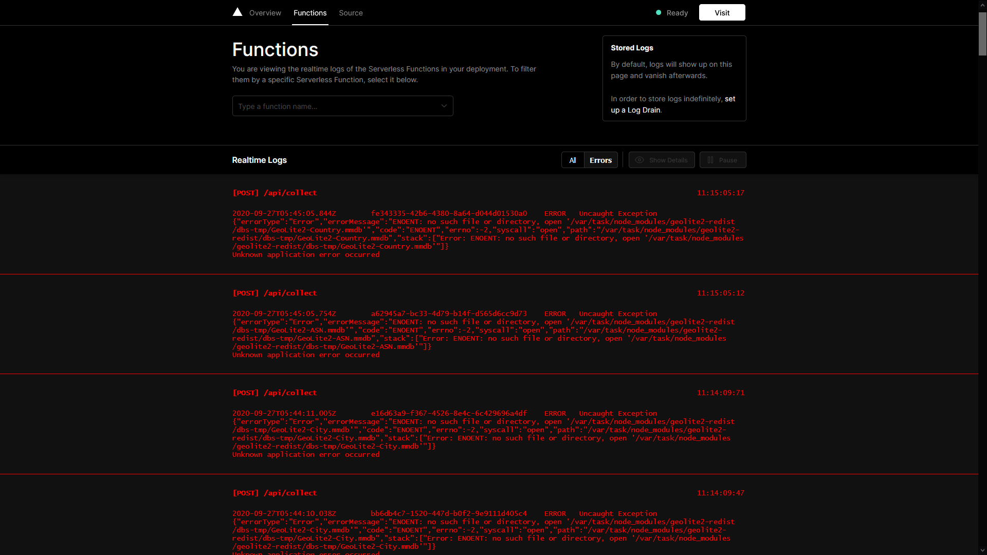 502 Error at /api/collect · Issue #229 · umami-software/umami · GitHub
