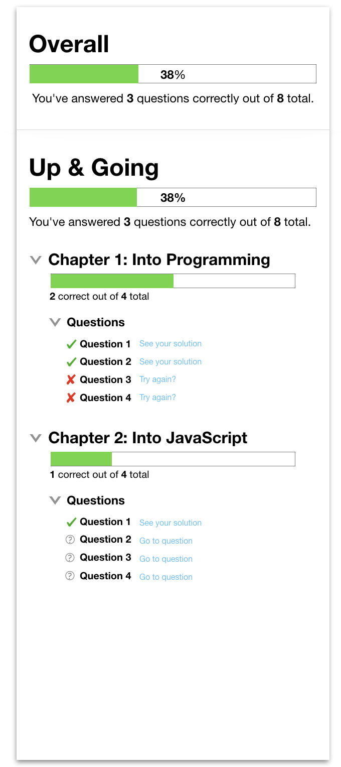 Sidebar should show correct answers / total answered questions · Issue #85 · austintackaberry ...
