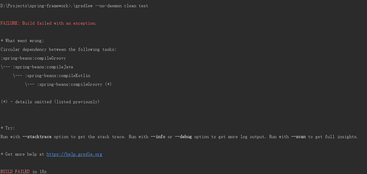Build Source Failed · Issue 22760 · Spring Projectsspring Framework