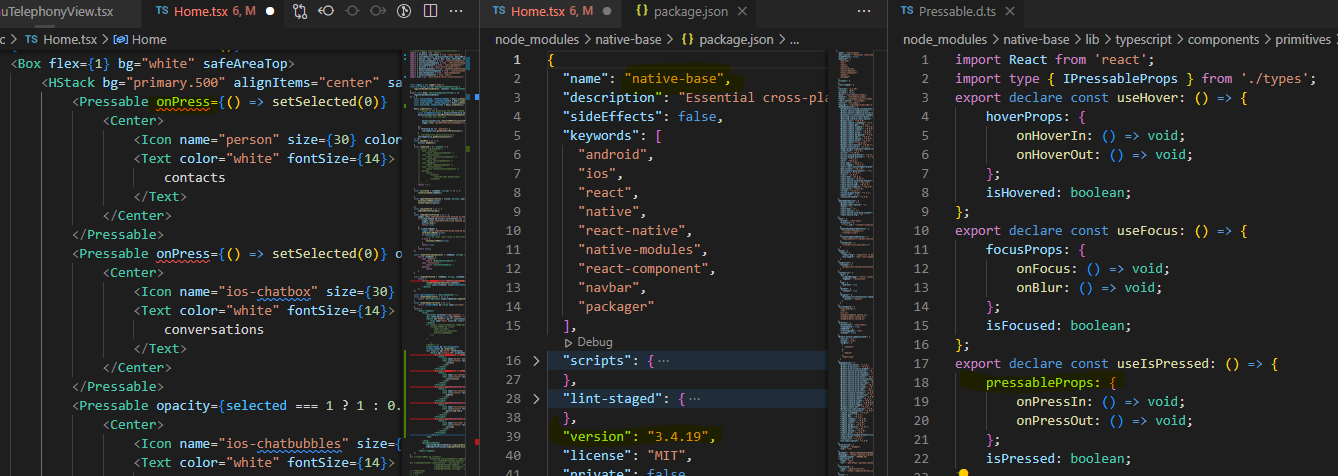 onPress is not a property of Pressable? · Issue #5415 · GeekyAnts ...
