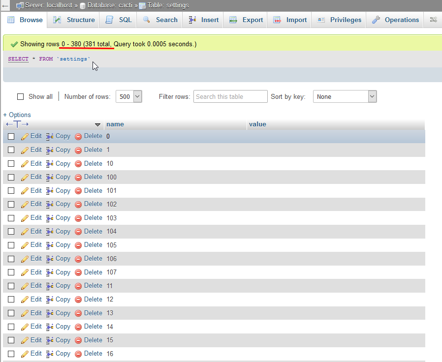 [1.2.1] A settings change duplicate entries in the database · Issue #2403 · Cacti/cacti · GitHub