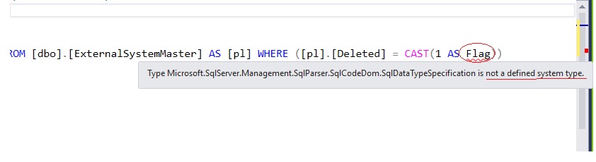 .Net Core 2.1 EntityFramework Error - Casting User Defined Types and at ...