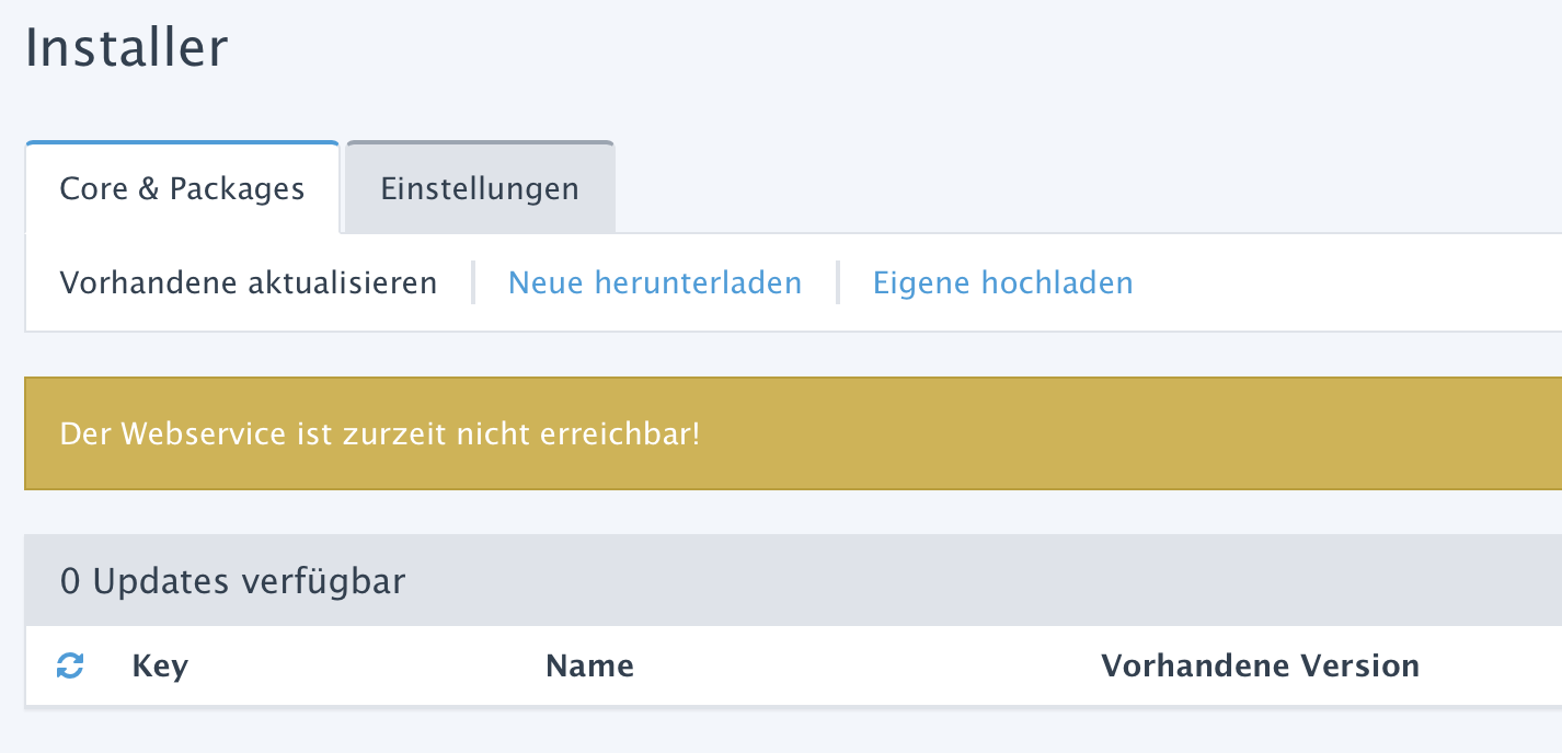 Der Webservice ist zurzeit nicht erreichbar! · Issue #3811 · redaxo/redaxo · GitHub