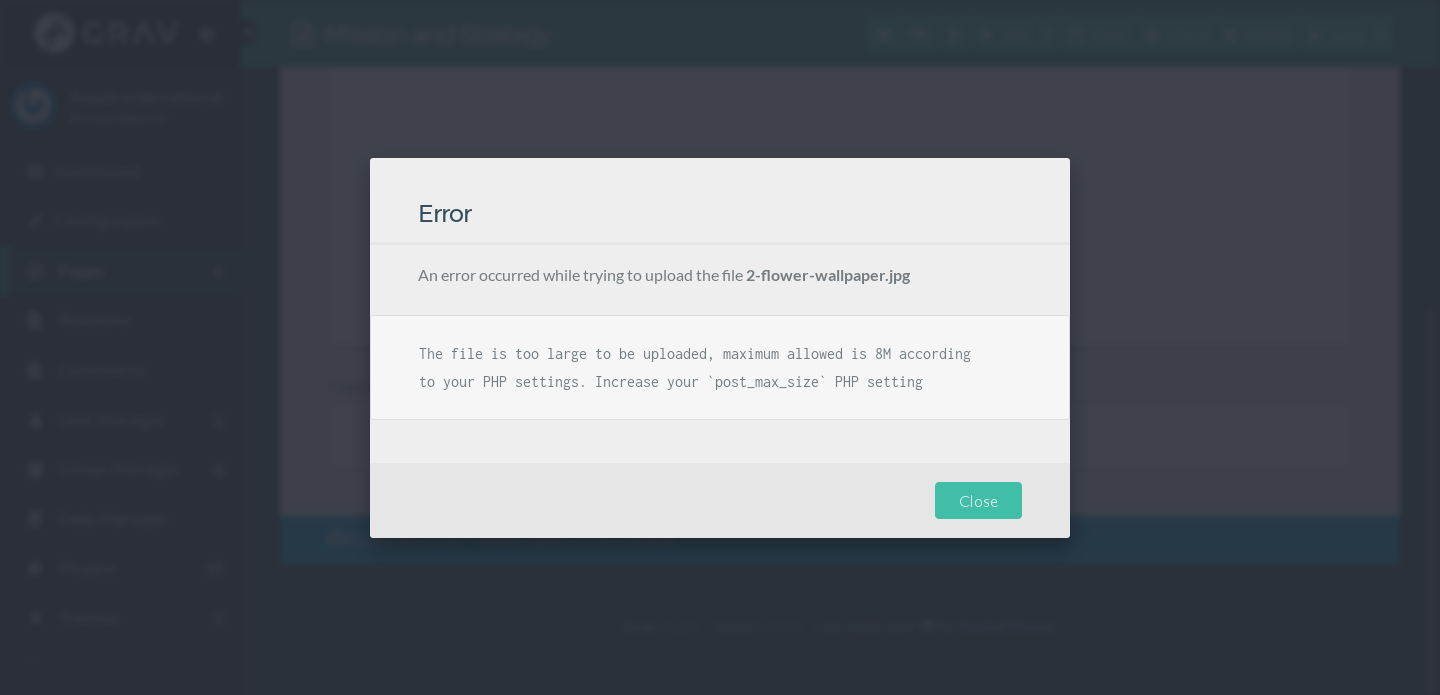 How to increase the page media size · Issue #1603 · getgrav/grav · GitHub