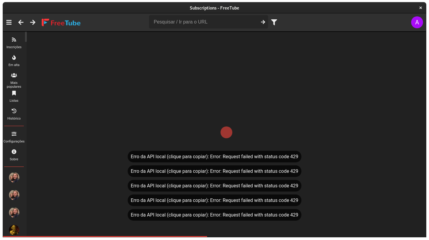 Local API Error Re Failed With Status Code 429 Issue 563