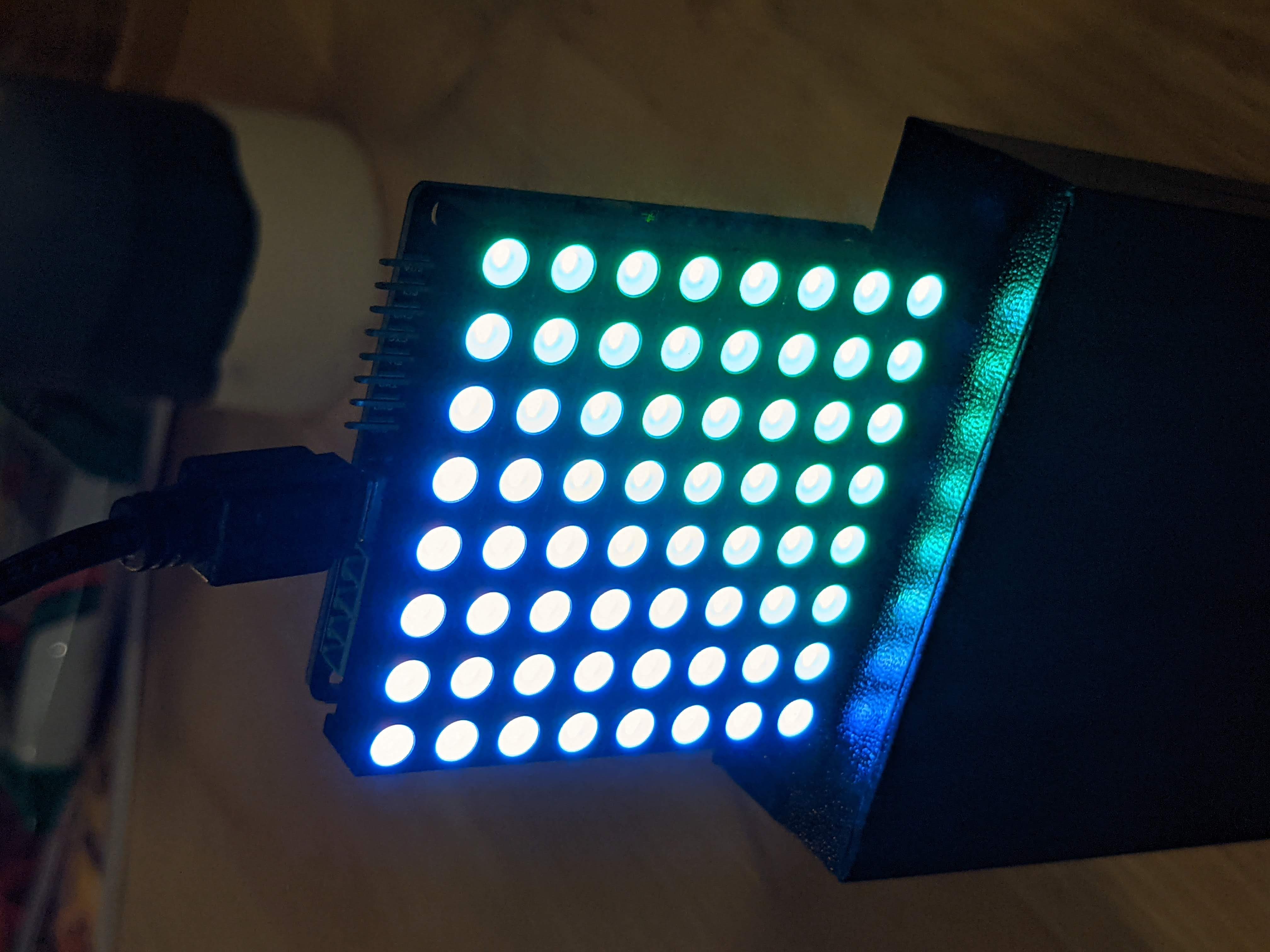 GitHub - suprdory/RainbowSquareWave: Rainbowduino + 8x8 RGB LED matrix + stochastic plane HSV waves