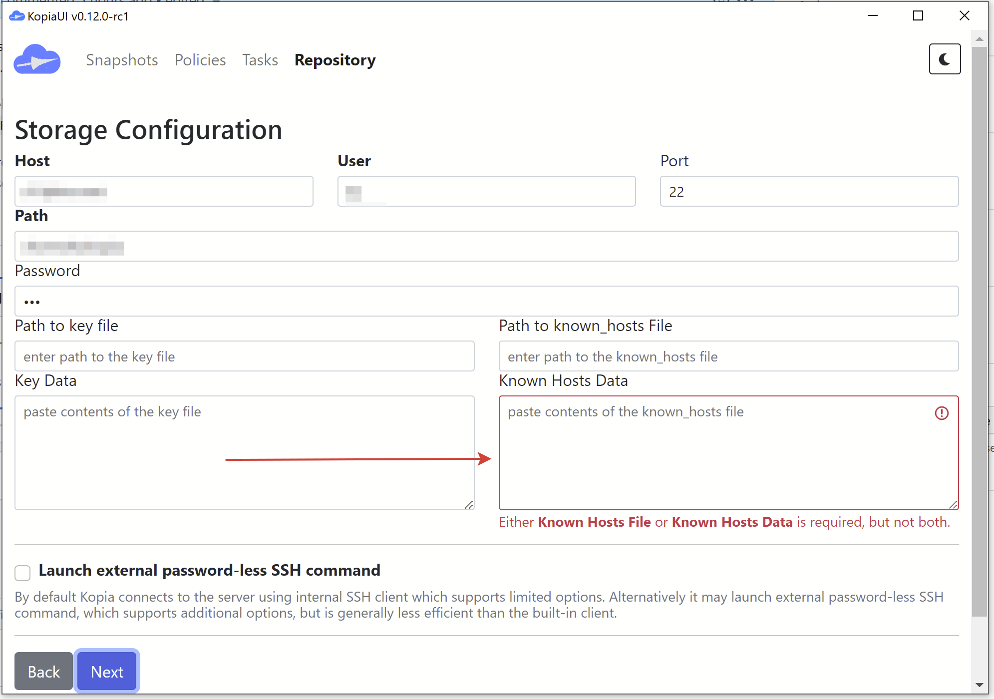 KopiaUI: Windows + SFTP + known_hosts: extremely not userfriendly · Issue #2444 · kopia/kopia ...