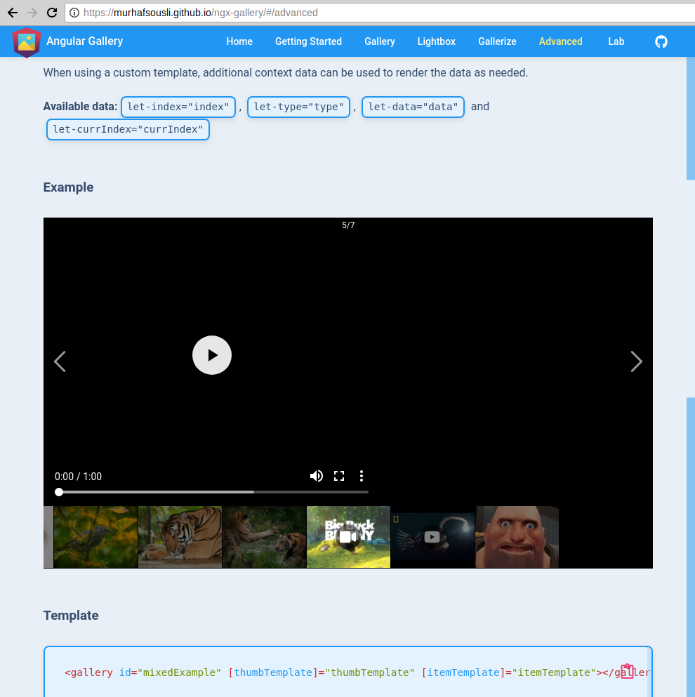 Video controls not scaling to item width · Issue #253 · MurhafSousli/ngx-gallery · GitHub