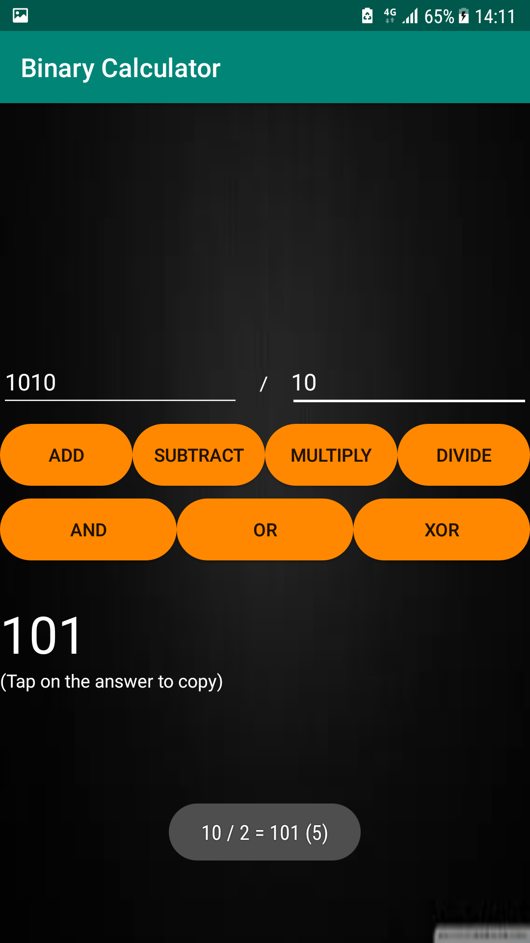 GitHub - nihalhasan53/Binary-Calculator: A cool app which takes binary ...