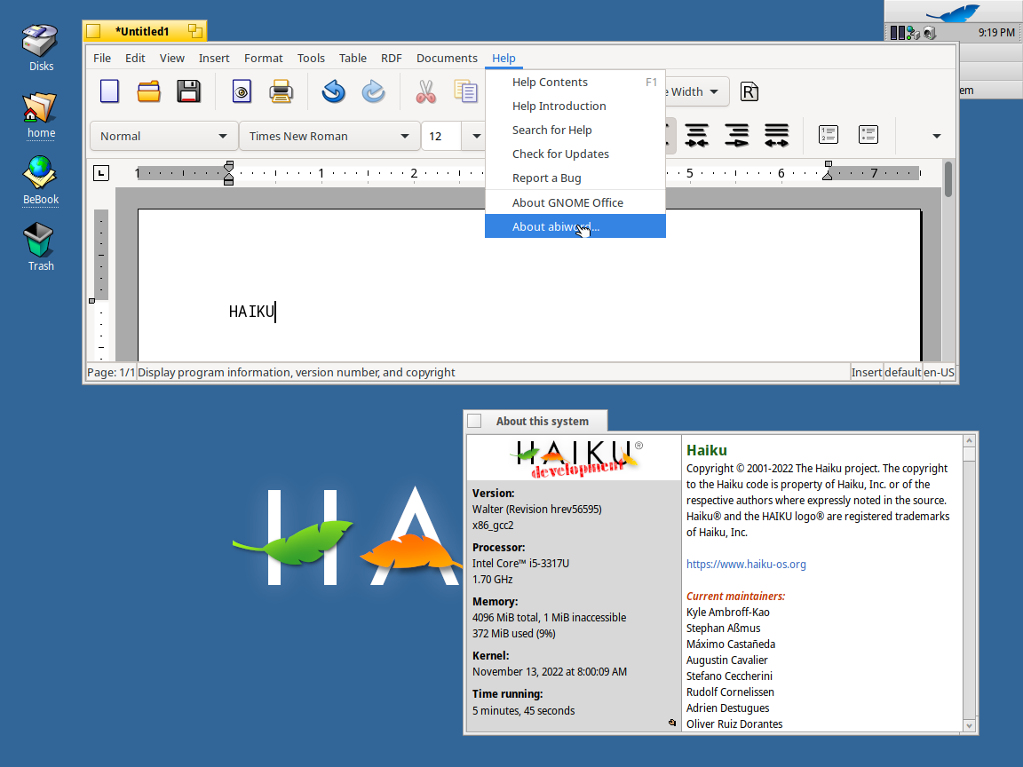 AbiWord 3.0.5-2 - Menu doesn't work on Haiku 32 bits · Issue #7458 ...
