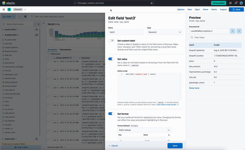 [Data View Field Editor] Can't clear Document ID in data view field editor preview · Issue ...