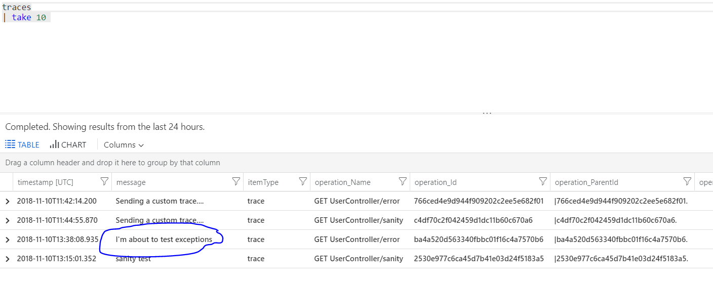 trackException calls are not showing up in Exceptions section of App Insights · Issue #771 ...