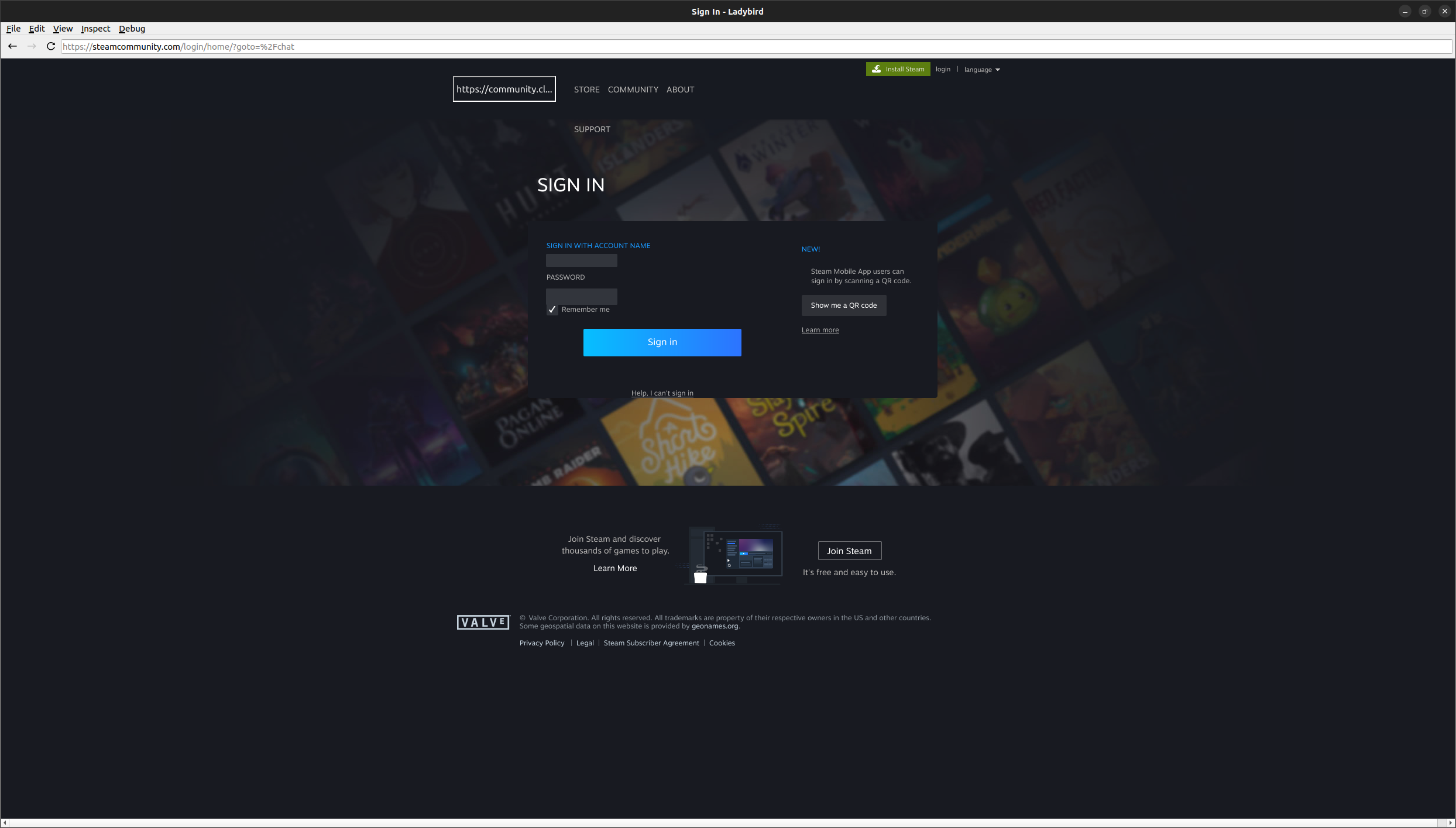 LibWeb: Steam's login page is now really wide · Issue #18860 · SerenityOS/serenity · GitHub