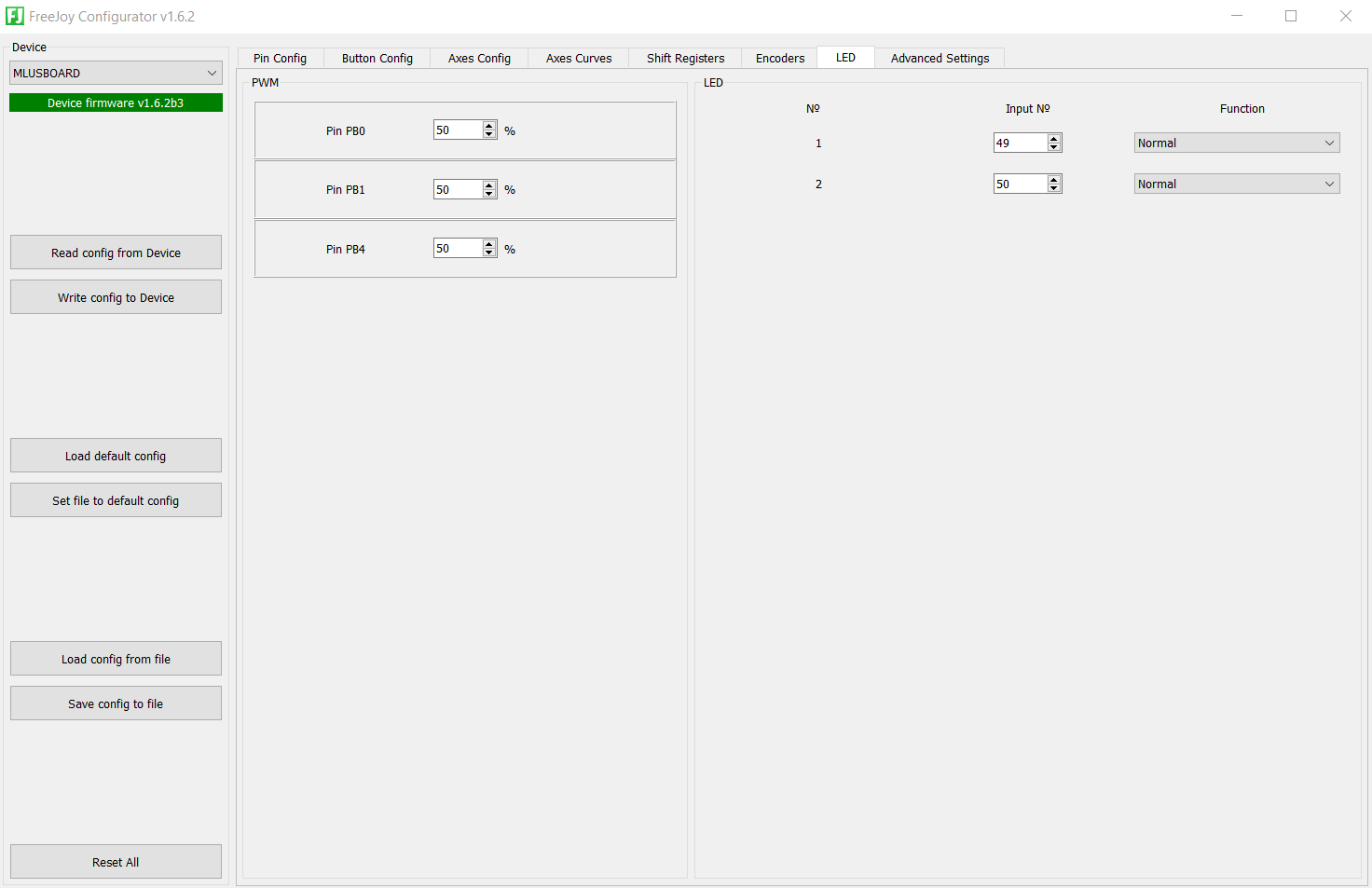 LEDs not working · Issue #1 · FreeJoy-Team/FreeJoyConfiguratorQt · GitHub