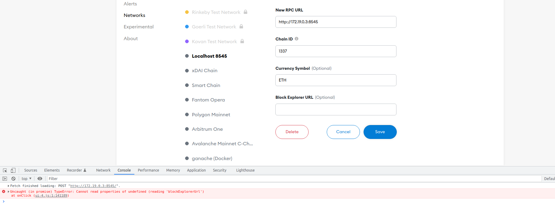[Bug]: Editing Networks and blockExplorerUrl · Issue #13515 · MetaMask/metamask-extension · GitHub