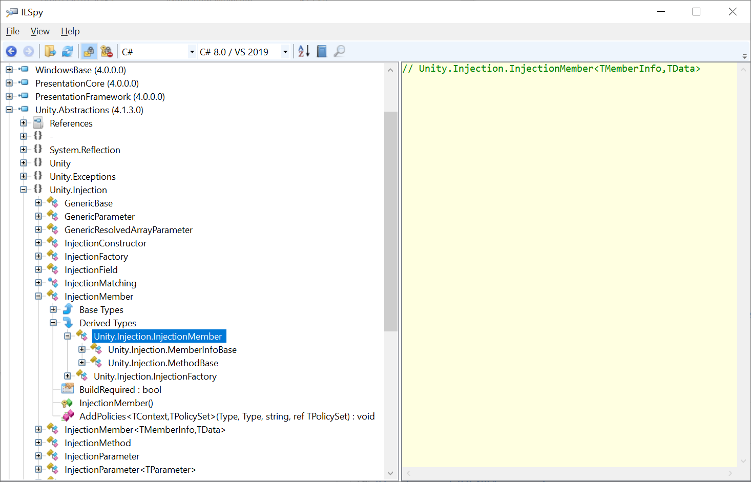 Generic Derived Types aren't rendered properly · Issue #1566 · icsharpcode/ILSpy · GitHub
