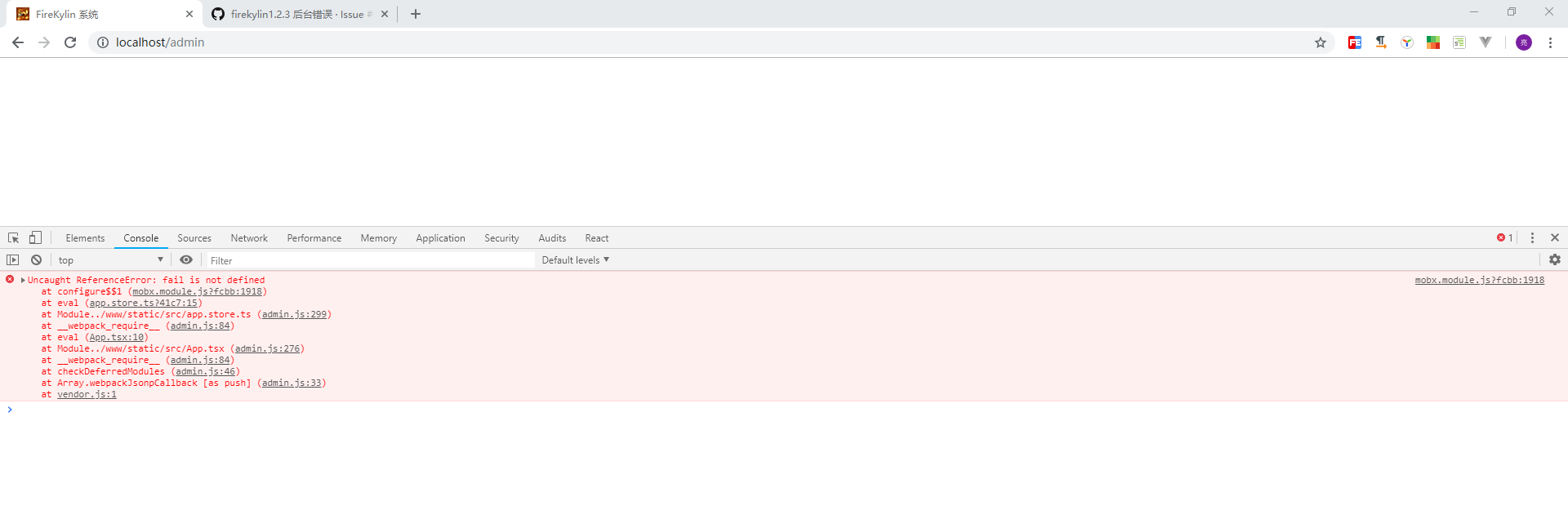 firekylin1.2.3 后台错误 · Issue #624 · firekylin/firekylin · GitHub