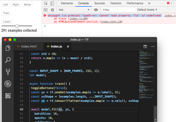 Fit Of Undefined In Train Tensorflowjs Transfer Learning Audio Recognizer · Issue 34899