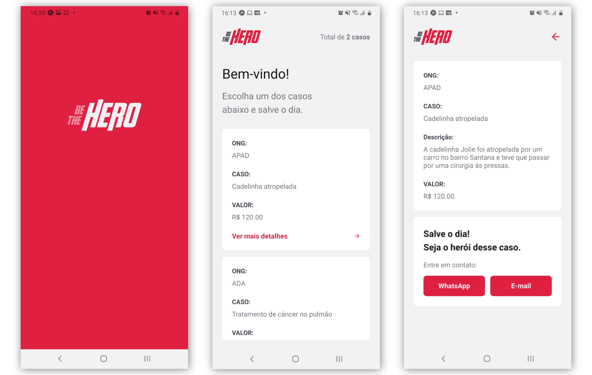 GitHub - marmitoTH/be-the-hero: Full Stack application written in ...