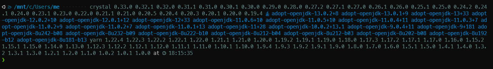 asdf shows ALL listed versions instead of selected version · Issue #764 · romkatv/powerlevel10k ...
