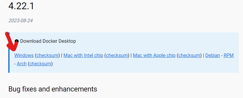 Docker Desktop 4.22.1 for Windows Download Link 403 Forbidden · Issue #13678 · docker/for-win ...