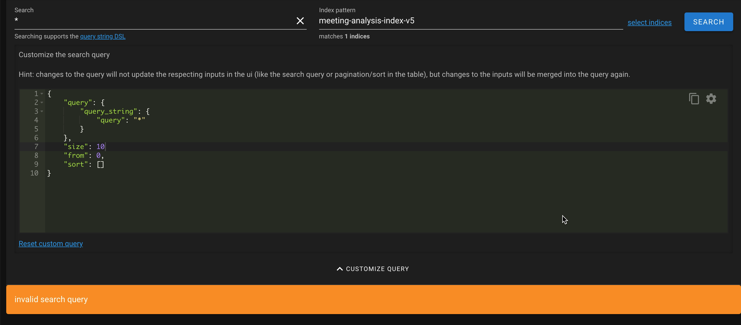 [BUG] - Search results are not shown after errors fixes in customized query · Issue #68 · cars10 ...