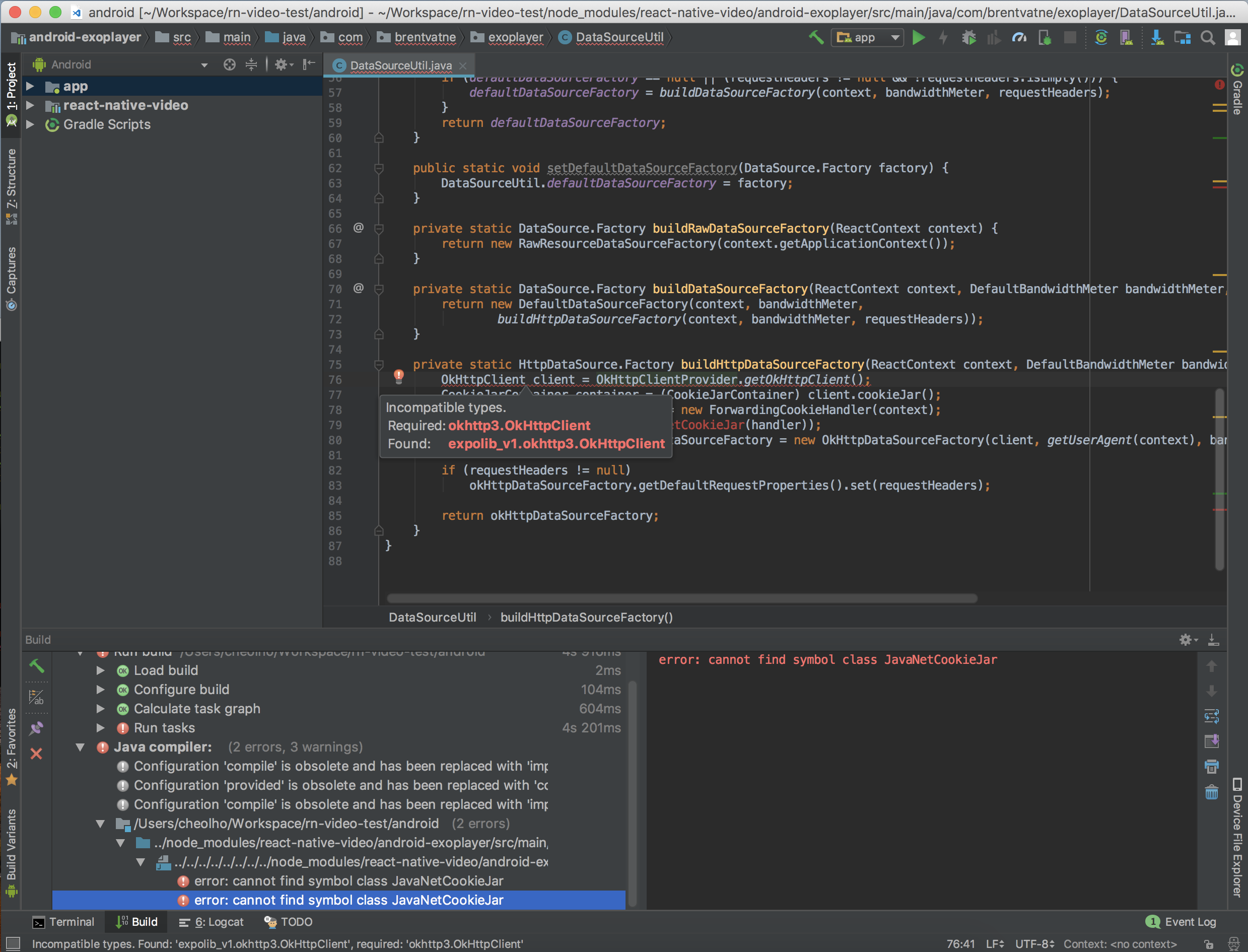 ExpoKit Android does not work with react-native-video library · Issue ...