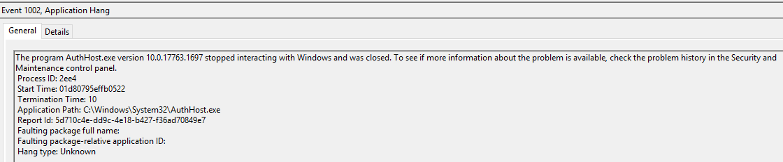 Microsoft AuthHost hangs while acquiring token interactively · Issue #1217 · microsoftgraph ...