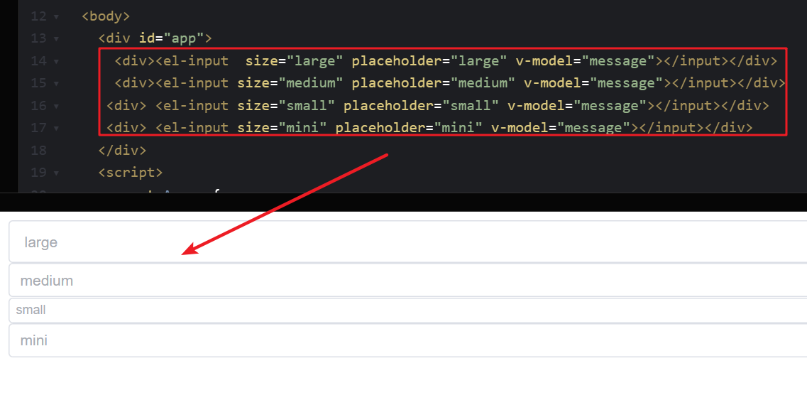 [Style] 组件size属性与组件实际渲染大小不一样，与官网显示不一致 · Issue #12653 · element-plus/element-plus · GitHub