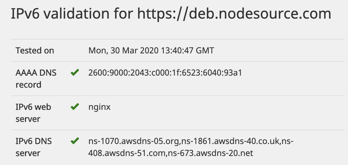 IPv6 not available (deb.nodesource.com) · Issue #1030 · nodesource/distributions · GitHub