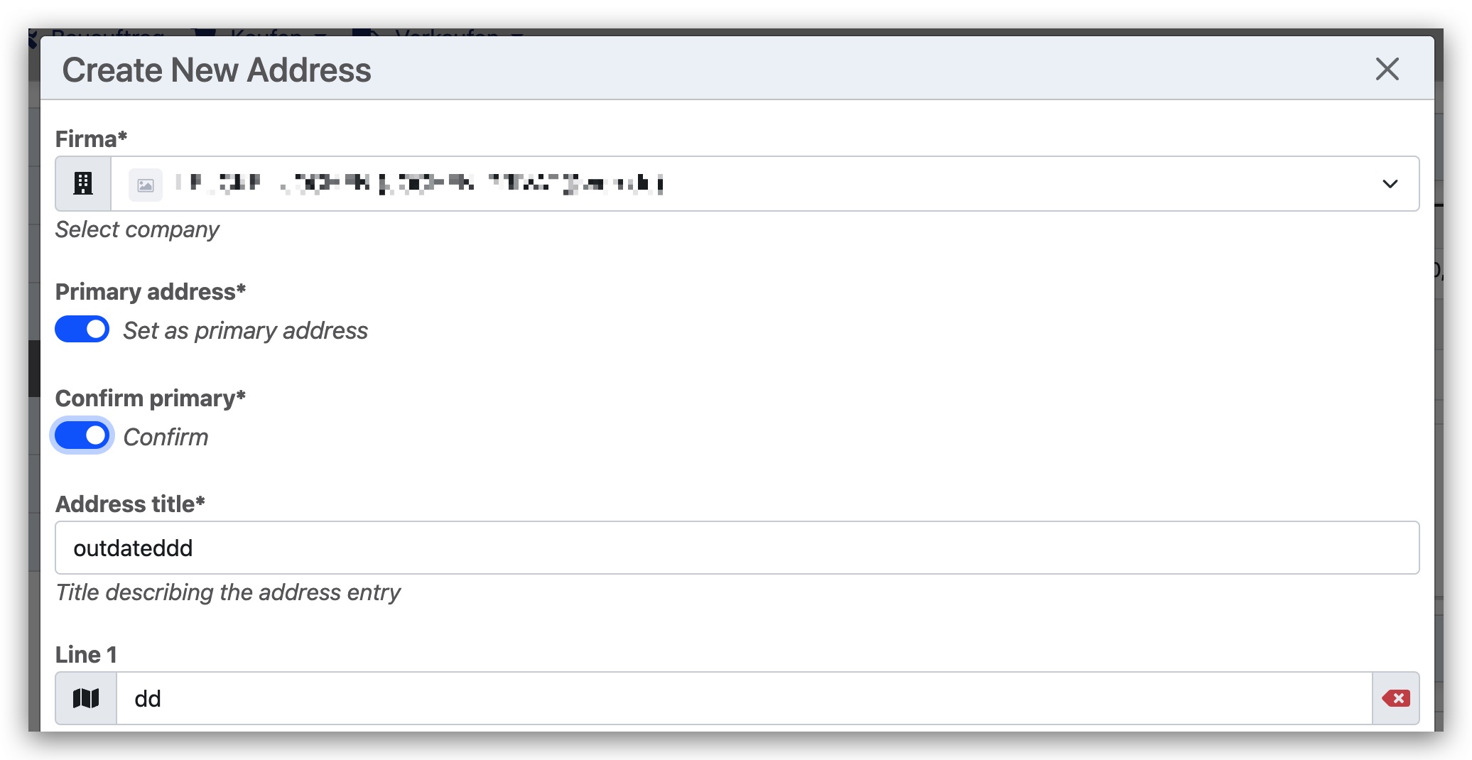 Cannot replace primary address · Issue #5587 · inventree/InvenTree · GitHub