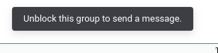 Recieved message from blocked group chat I haven't been in for months ...