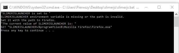 ERROR SLIMERJSLAUNCHER WINDOWS · Issue #682 · laurentj/slimerjs · GitHub