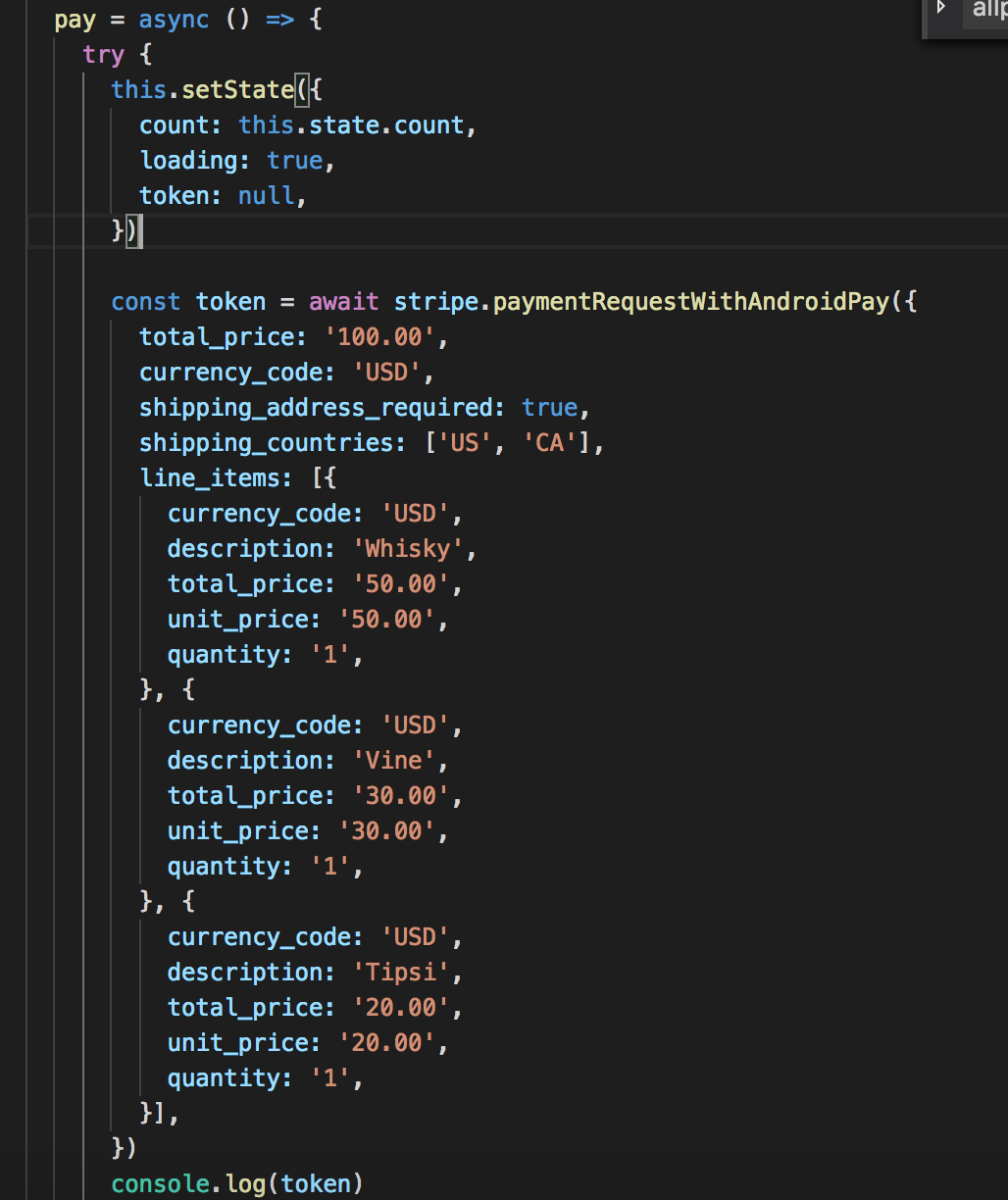 android: app keeps stopping, once press the pay button · Issue #304 · tipsi/tipsi-stripe · GitHub