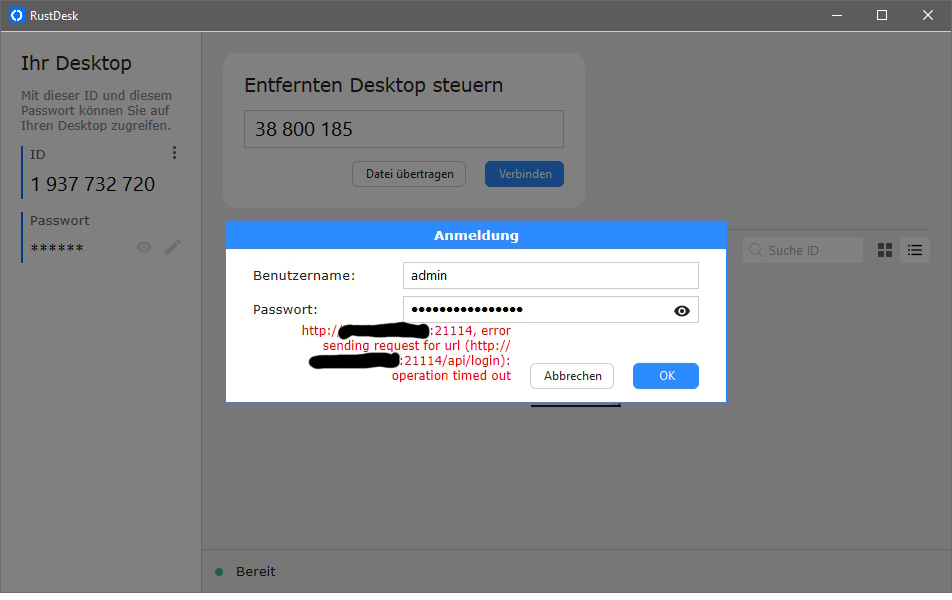 Rustdesk Client Attempting To Use Port 21114 When Logging Into Selfhosted Server · Issue 4034 