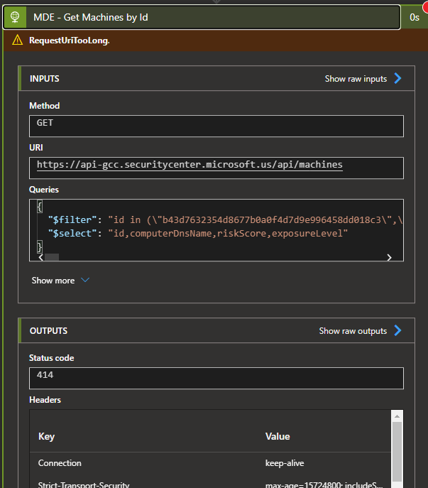 [QUESTION] Sporadic errors from MDE · Issue #388 · briandelmsft/SentinelAutomationModules · GitHub