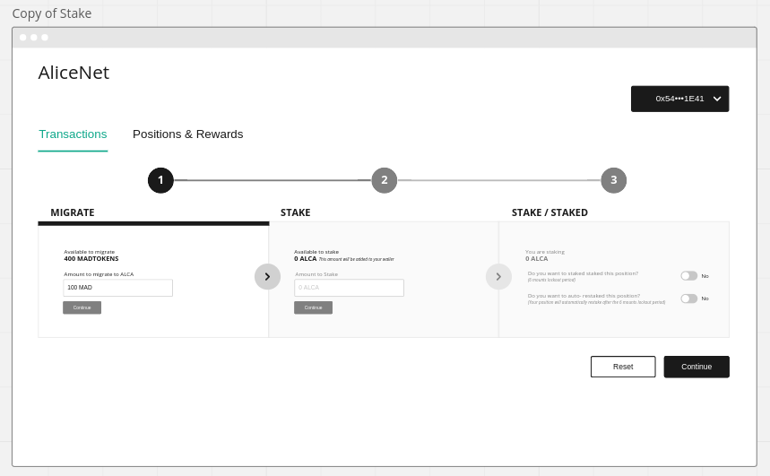 @kind/feature - Add navigation for Transaction && Positions · Issue #36 · alicenet/ui · GitHub
