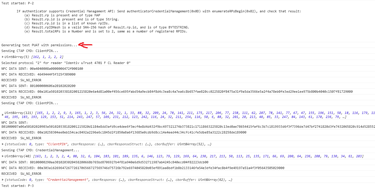 Missing pinUvAuthToken fetch in Authr-CredentialManagement-EnumerateRPs ...