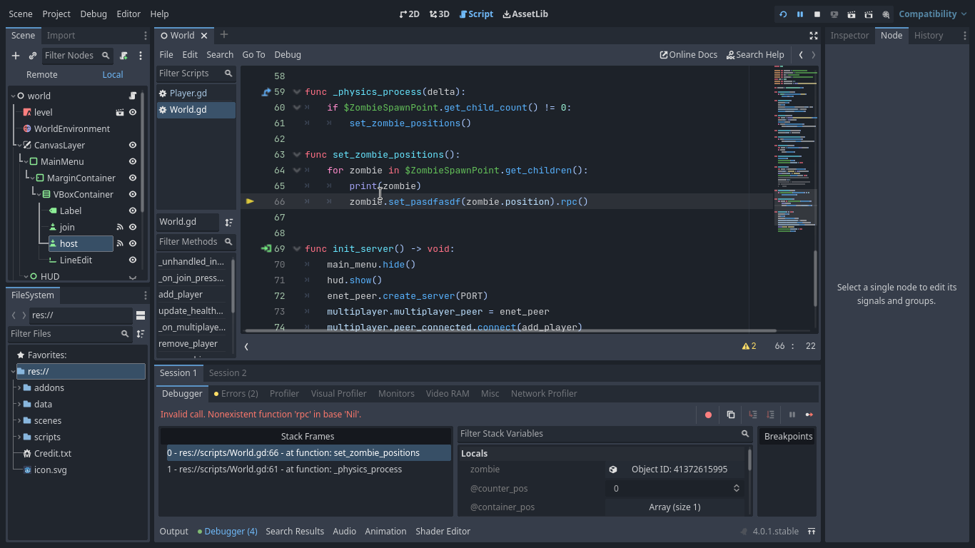 Cannot get NPC to sync · Issue #79302 · godotengine/godot · GitHub