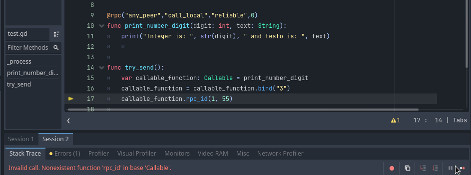 Callables Used For Rpcs Cannot Be Binded · Issue 80614 · Godotenginegodot · Github