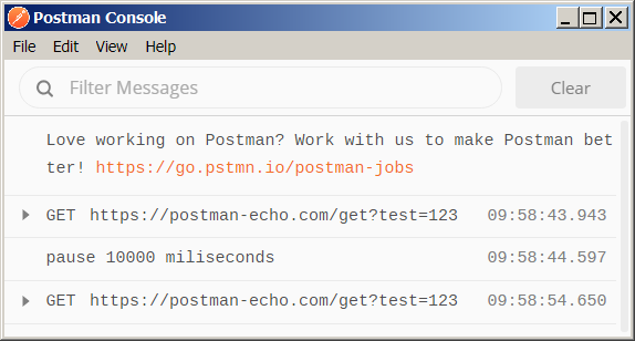 Code above pause is freezed untill pause ends · Issue #6503 · postmanlabs/postman-app-support ...