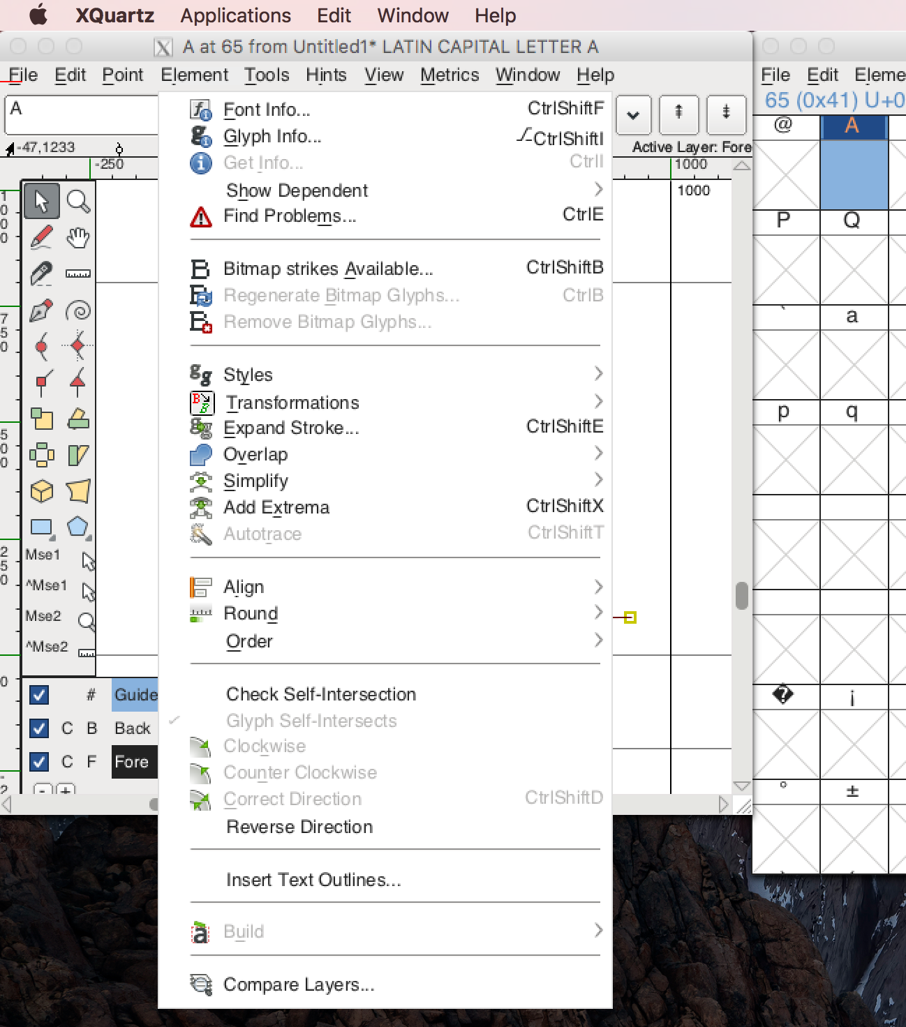 scripting call for "Insert Text Outline..." glyph menu · Issue #3144 · fontforge/fontforge · GitHub