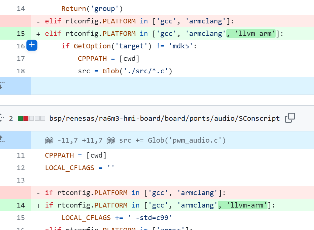 armclang 和 llvm-arm 的 platform 是不是统一成 gcc。 · Issue #7554 · RT-Thread/rt-thread · GitHub