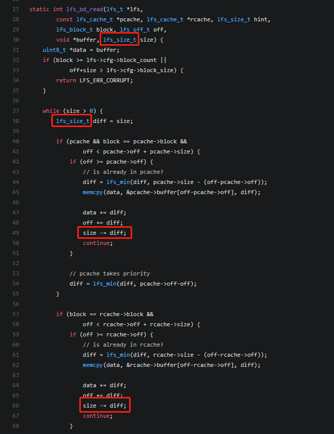 In one case, lfs will keep reading flash · Issue #406 · littlefs-project/littlefs · GitHub