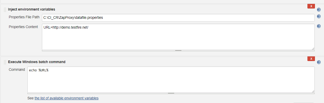 ZAP Session Properties is failing to include the context URL through Environment Inject Plugin ...