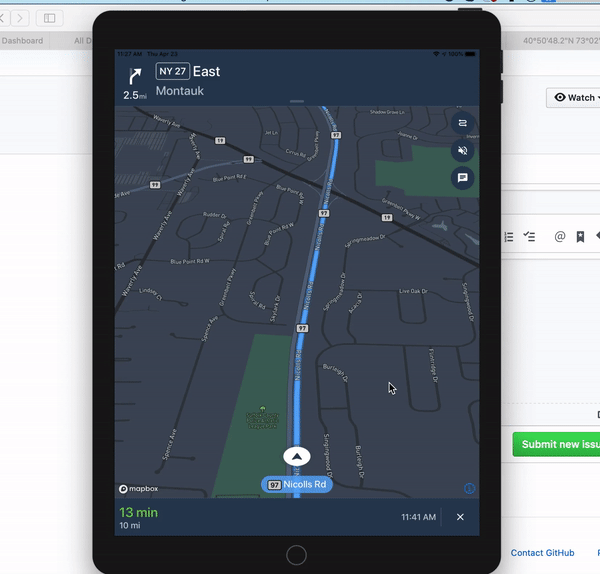 NavigationView - Orientation Change · Issue #2364 · mapbox/mapbox-navigation-ios · GitHub