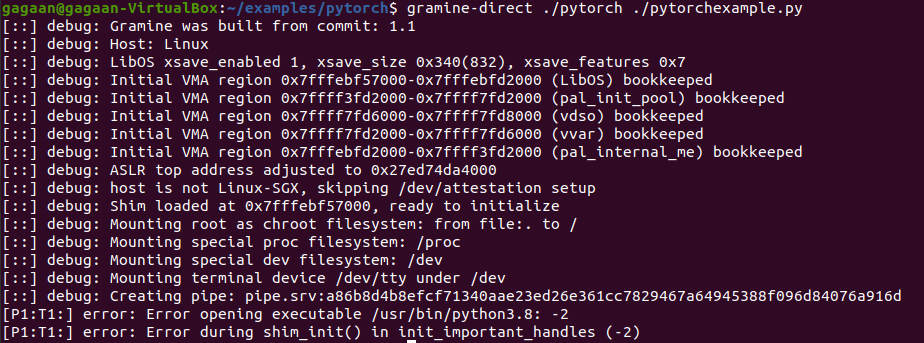 pytorch example not working · Issue #31 · gramineproject/examples · GitHub