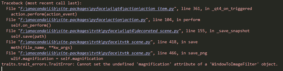 Cannot set the undefined 'magnification' attribute of a 'WindowToImageFilter' object. · Issue ...