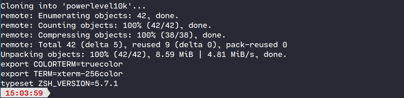 Using zsh extansions to customize font type - Color issues · Issue #502 · romkatv/powerlevel10k ...