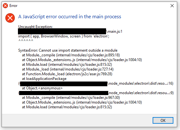 Error: "Cannot use import statement outside a module" · Issue #514 · maximegris/angular-electron ...